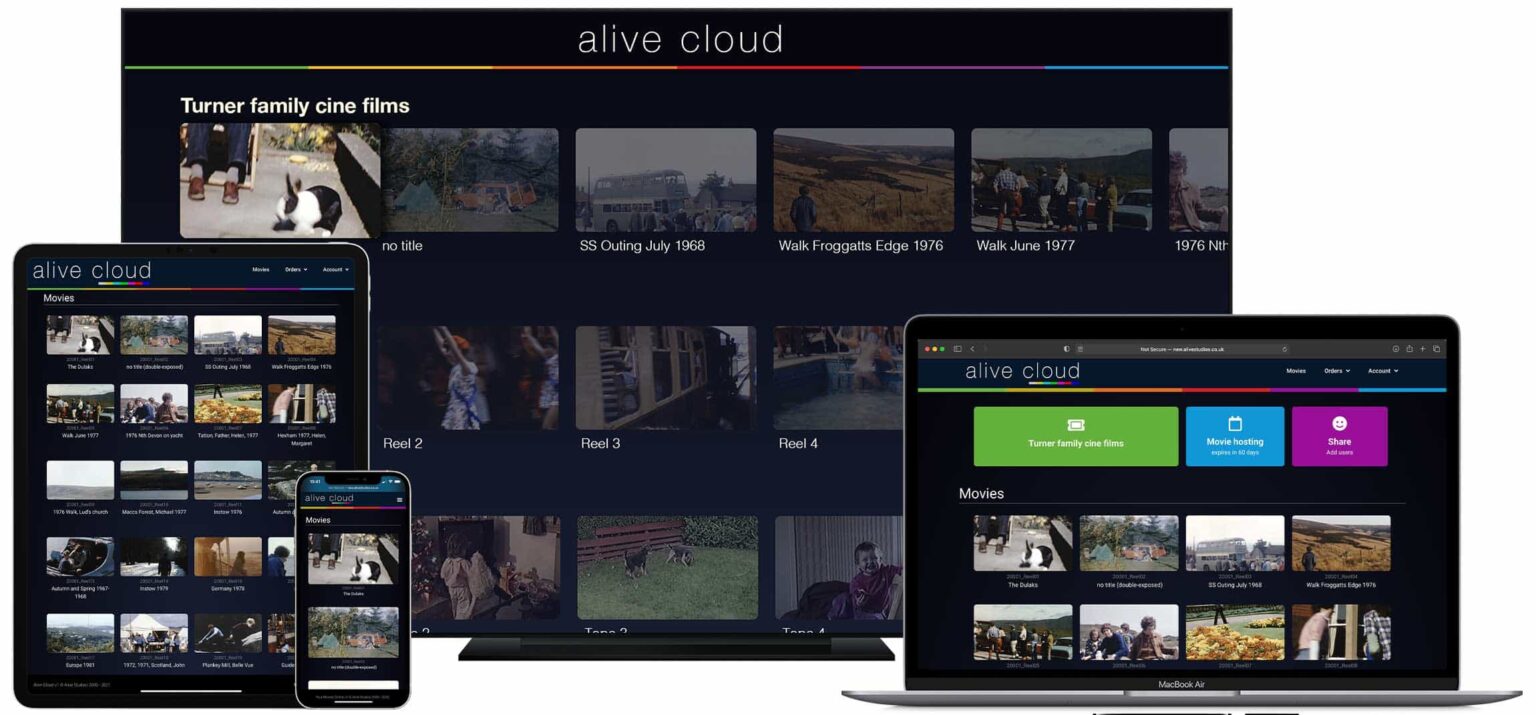 Cine film transfer and Video tape transfers in HD | Alive Studios
